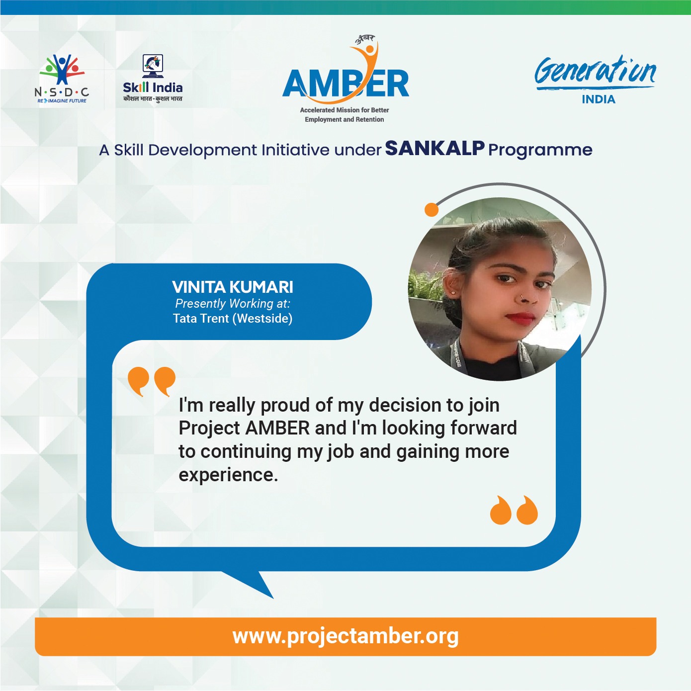 Learner stories – Project Amber
