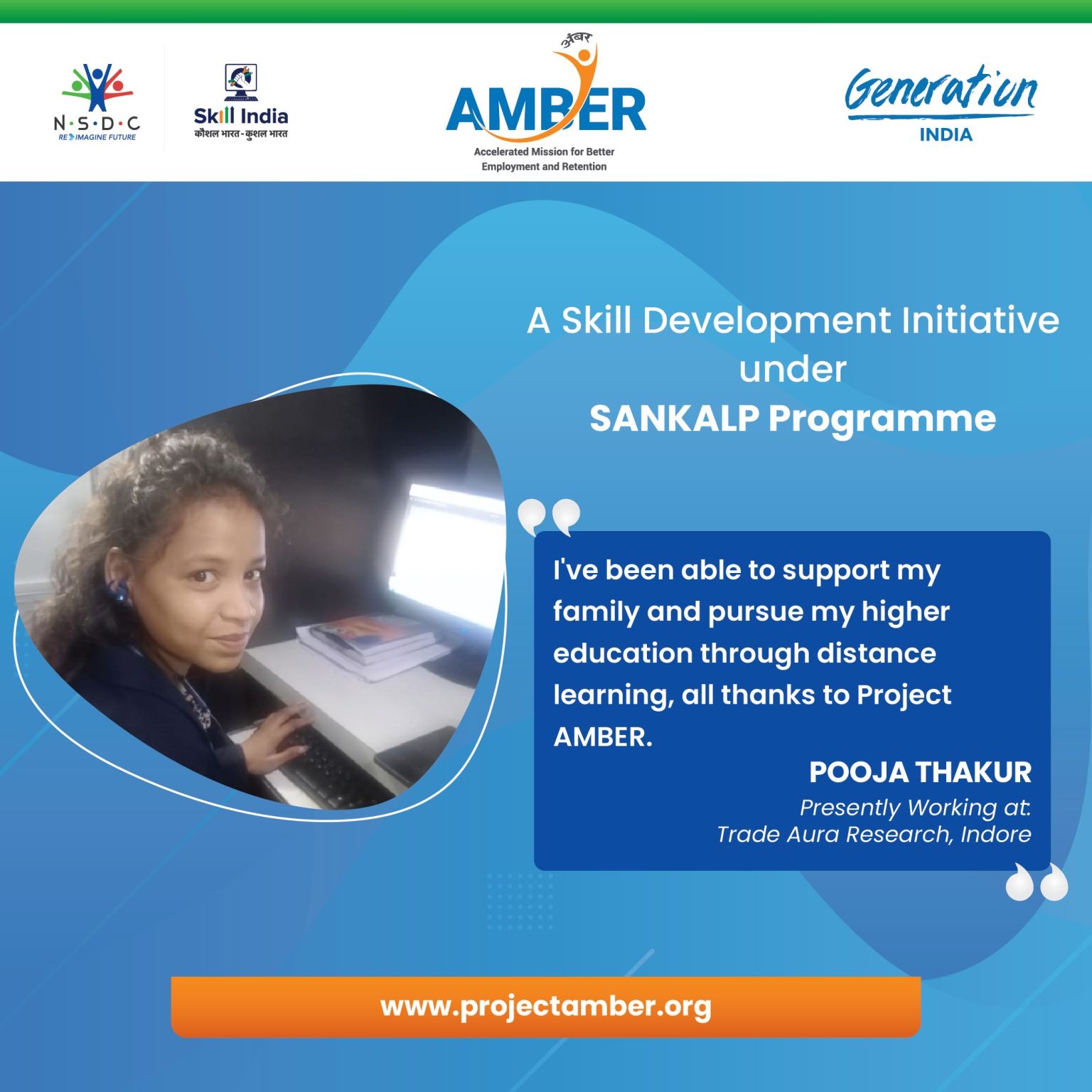 Learner stories – Project Amber